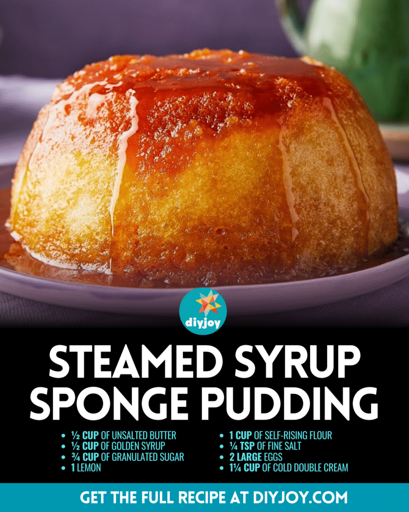 Easy Pudding Steamed Syrup Sponge Recipe - DIY Joy