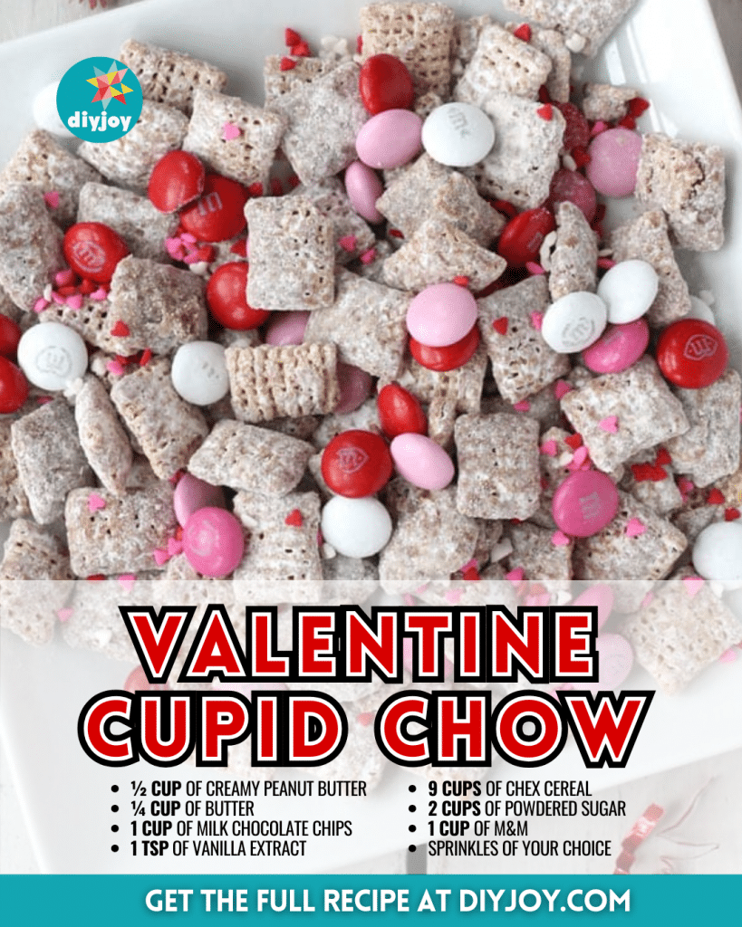 Easy Valentine Cupid Chow Recipe - DIY Joy