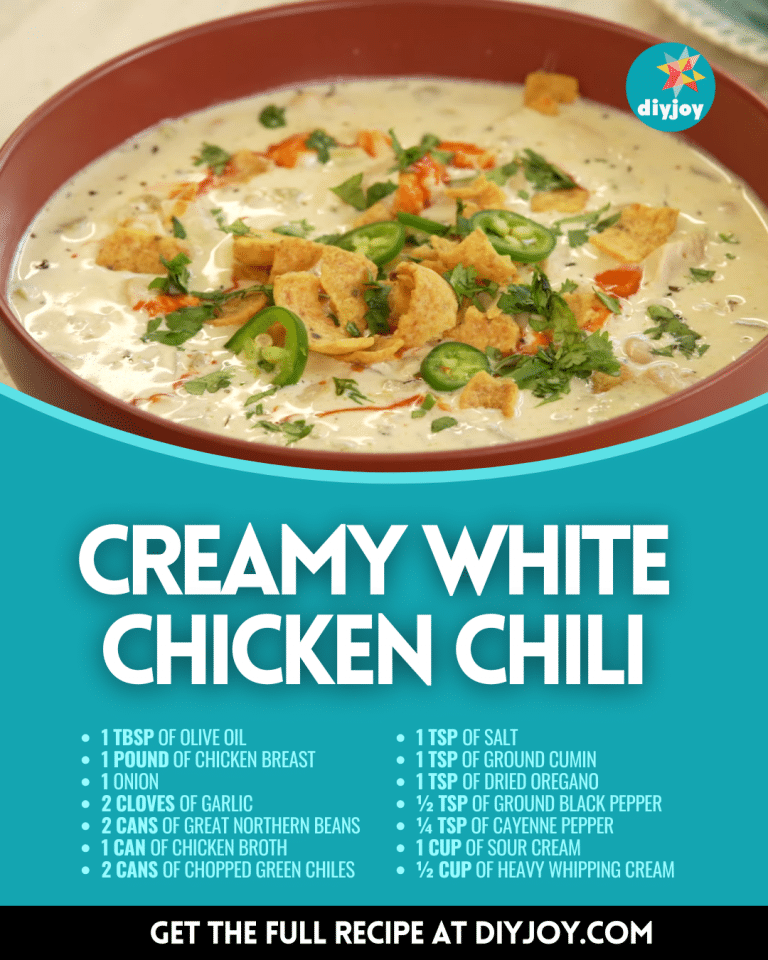 Easy-to-Make Creamy White Chicken Chili - DIY Joy