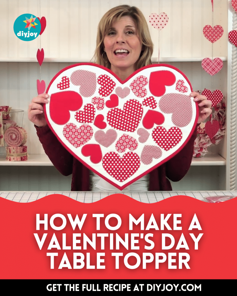 How to Make a Valentine's Day Table Topper - DIY Joy