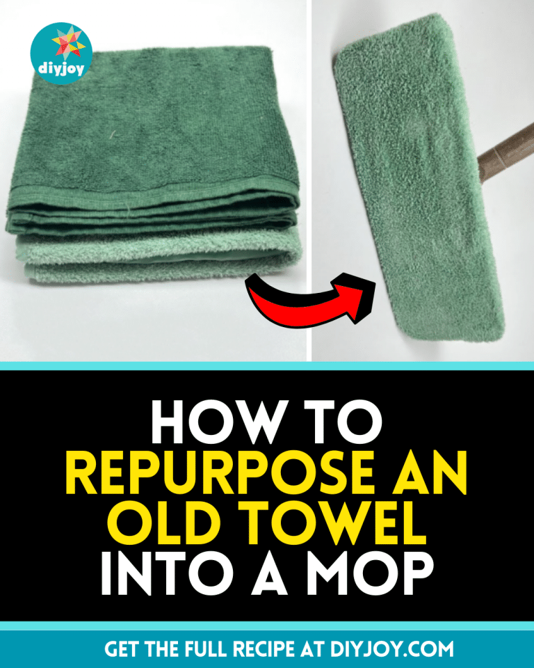 How to Repurpose an Old Towel Into a Mop - DIY Joy