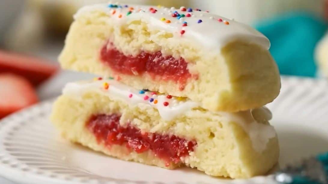 Strawberry Pop Tart Cookies - DIY Joy