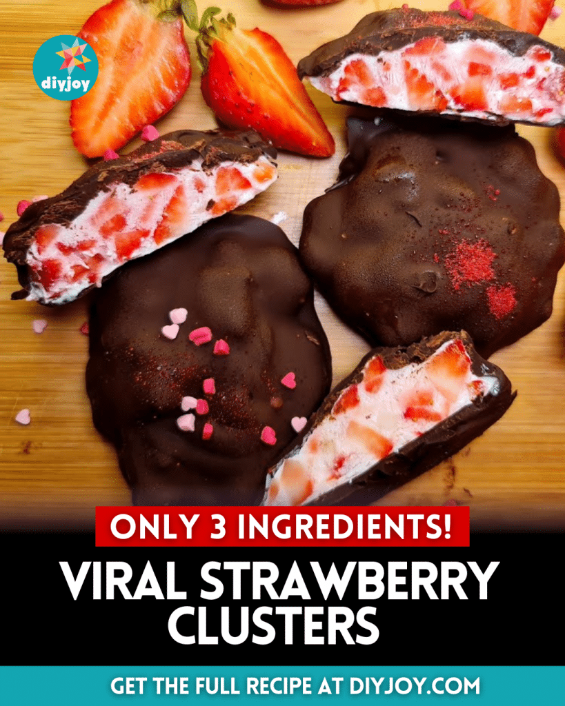 Viral 3-Ingredient Strawberry Clusters Recipe - DIY Joy