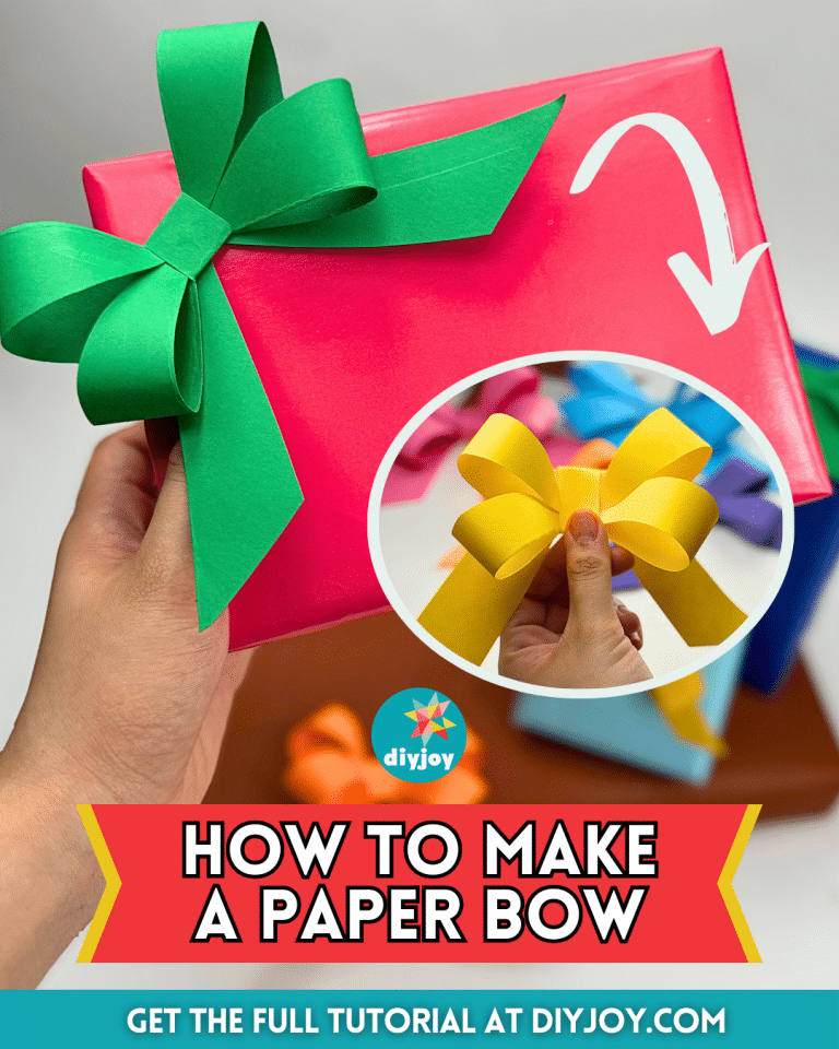 How to Make A Paper Bow | Step-by-Step Instructions - DIY Joy