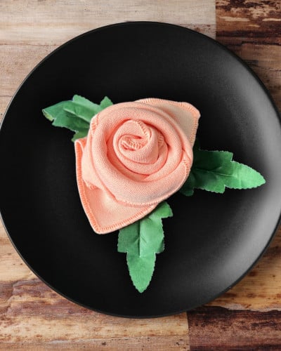 How to Fold a Cloth Napkin into a Rose - DIY Joy
