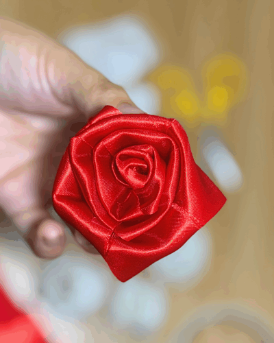 Easy 2-Minute DIY Ribbon Rose - DIY Joy