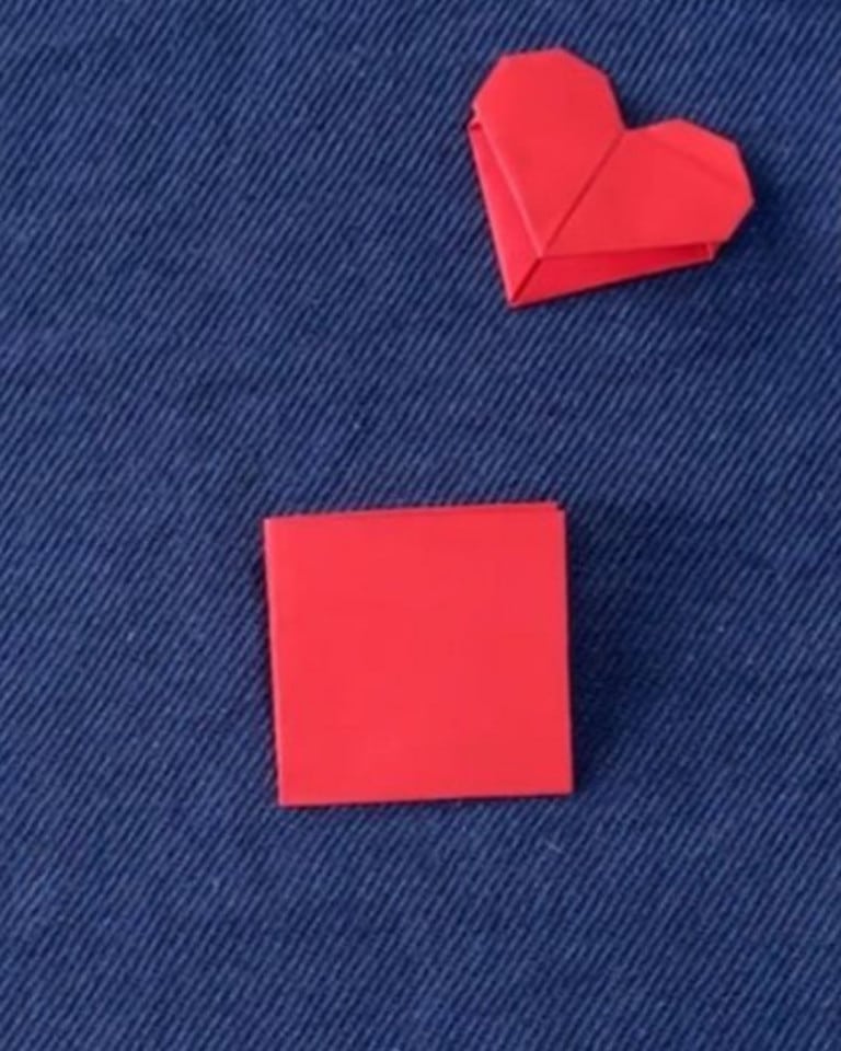 How to Make An Origami Heart Bookmark - DIY Joy