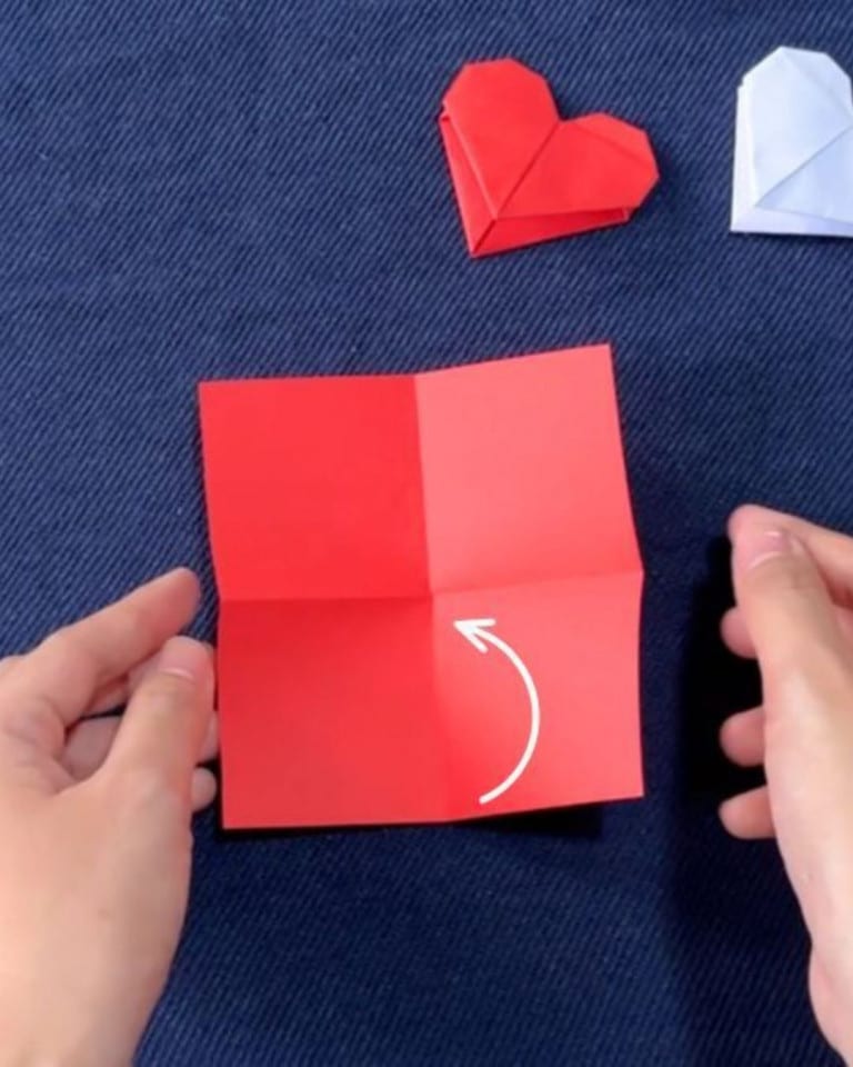 How to Make An Origami Heart Bookmark - DIY Joy