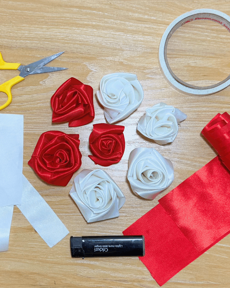 How to Make an Easy Ribbon Rose - DIY Joy
