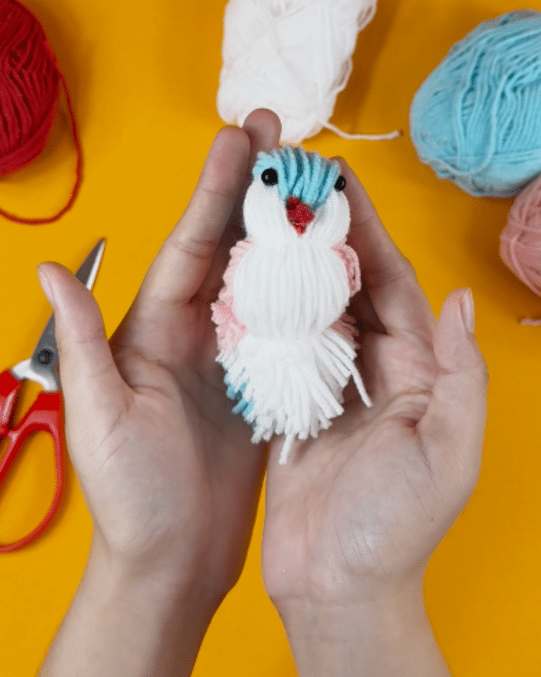 Easy DIY Yarn Birds - DIY Joy
