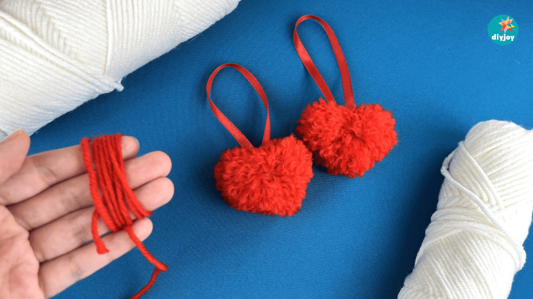 How to Make Pom Pom Hearts - DIY Joy