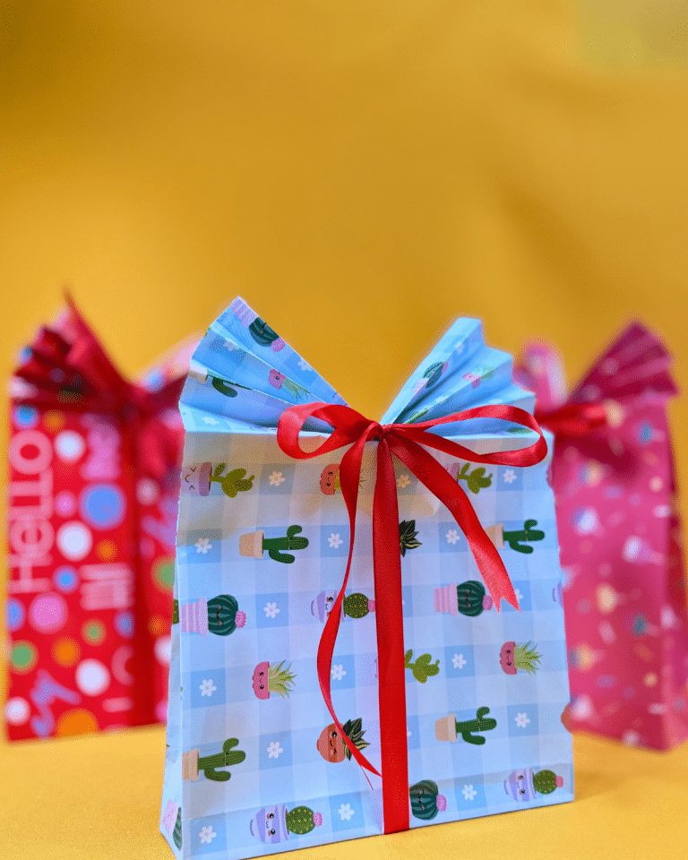 How to Make a Gift Bag from Wrapping Paper - DIY Joy