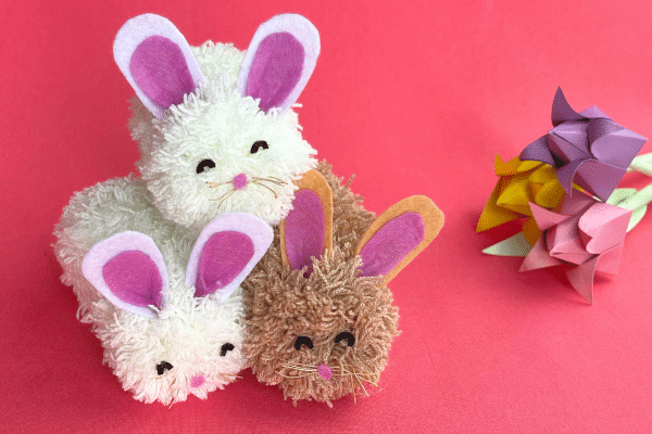 DIY Pom Pom Bunny - DIY Joy