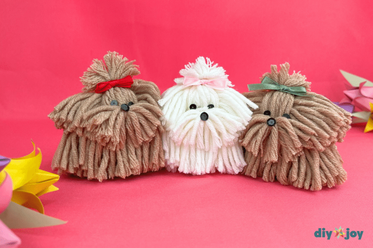 How to Make a Yarn Dog - DIY Joy
