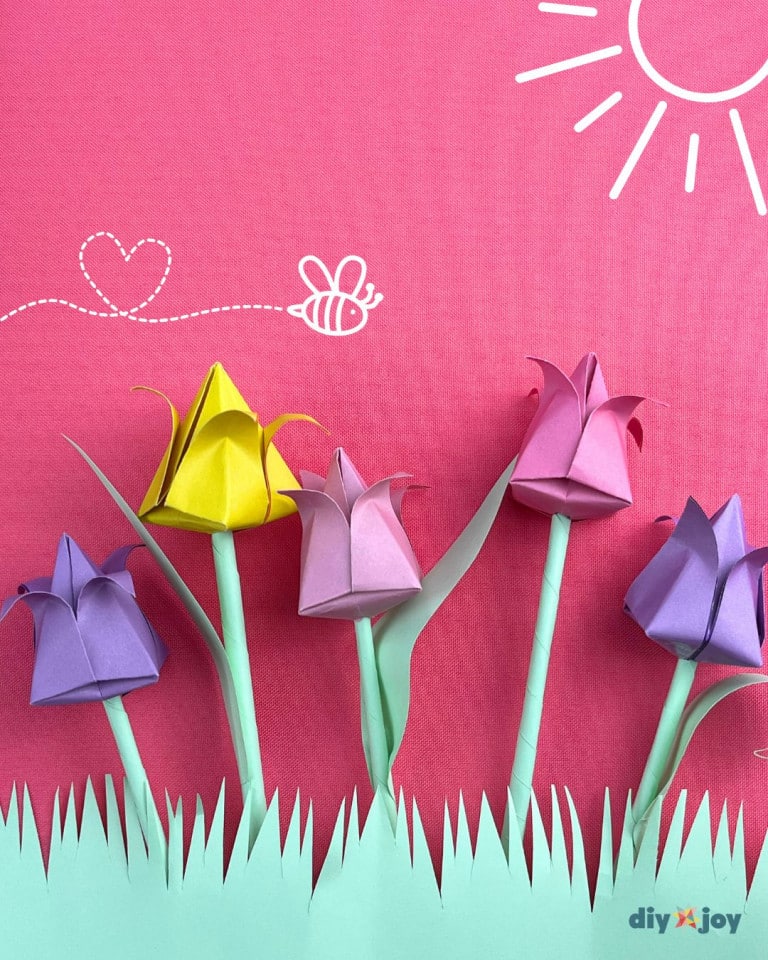 How to Make Paper Tulips - DIY Joy