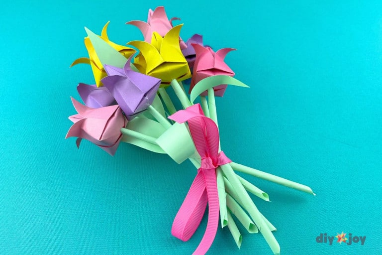 How to Make Paper Tulips - DIY Joy