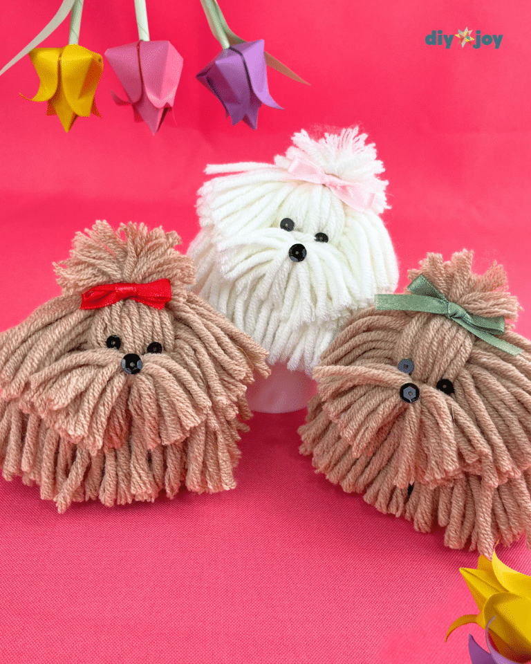 How to Make a Yarn Dog - DIY Joy