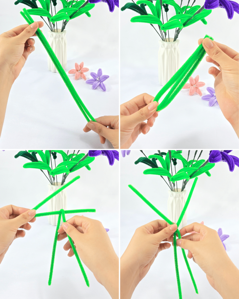 How to Make Pipe Cleaner Flowers - Lilies - DIY Joy