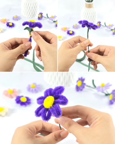 How to Make Pipe Cleaner Flowers - Daisies - DIY Joy