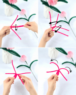 How to Make Pipe Cleaner Flowers - Tulips - DIY Joy