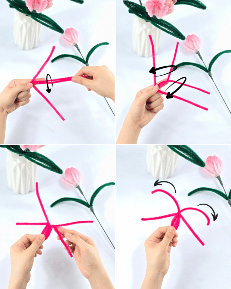 How to Make Pipe Cleaner Flowers - Tulips - DIY Joy