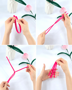 How to Make Pipe Cleaner Flowers - Tulips - DIY Joy