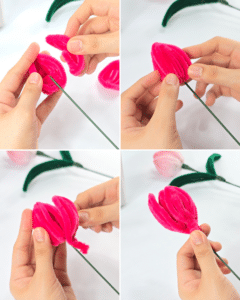 How to Make Pipe Cleaner Flowers - Tulips - DIY Joy
