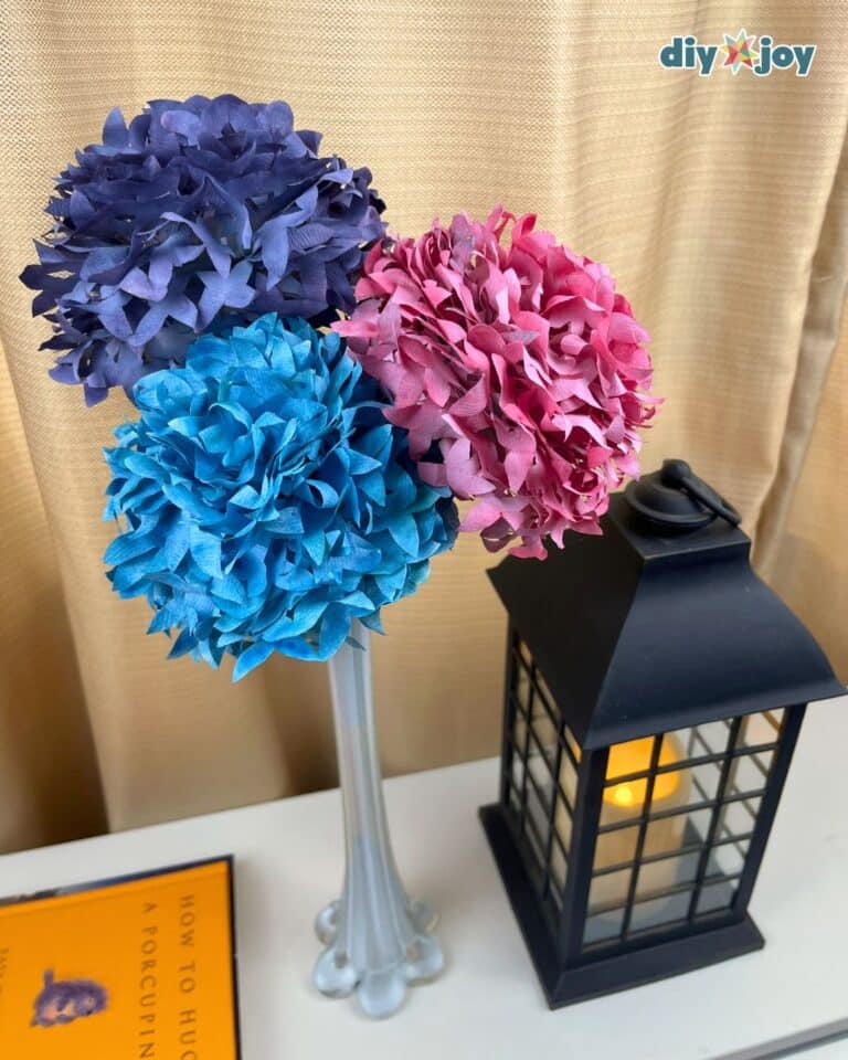 DIY Hydrangea Coffee Filter Flowers - DIY Joy