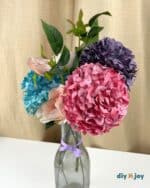 DIY Hydrangea Coffee Filter Flowers - DIY Joy
