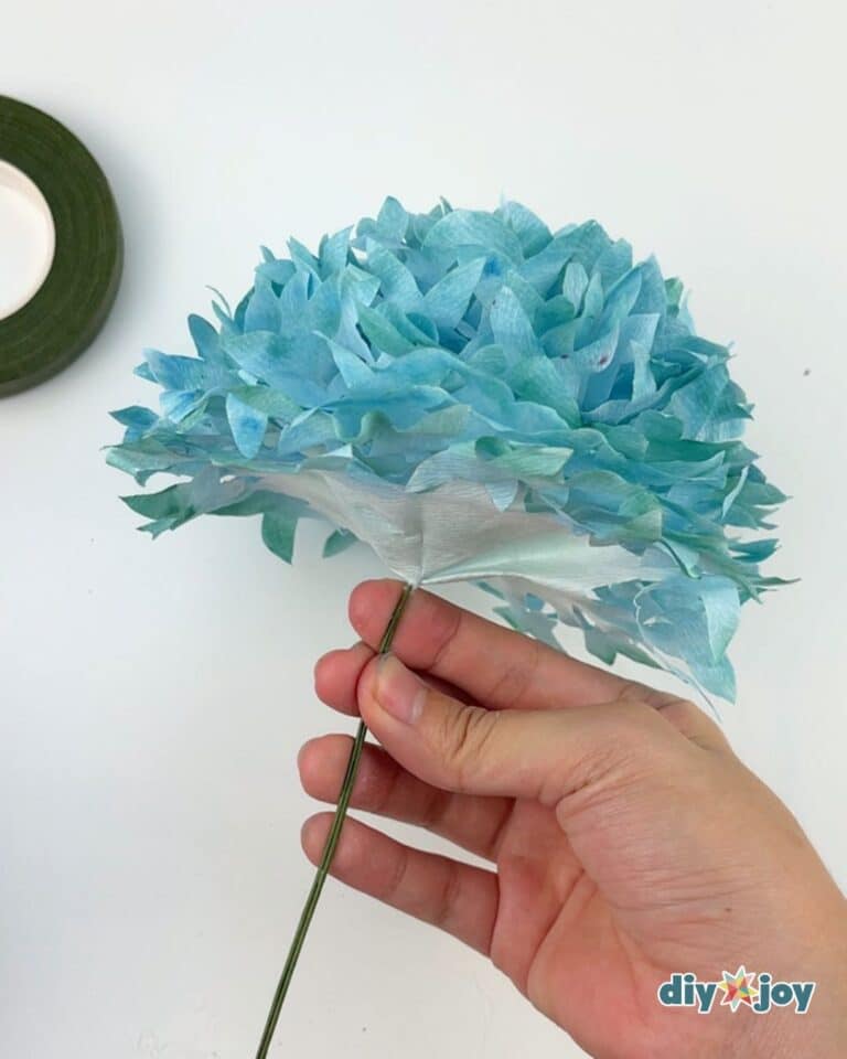 DIY Hydrangea Coffee Filter Flowers - DIY Joy