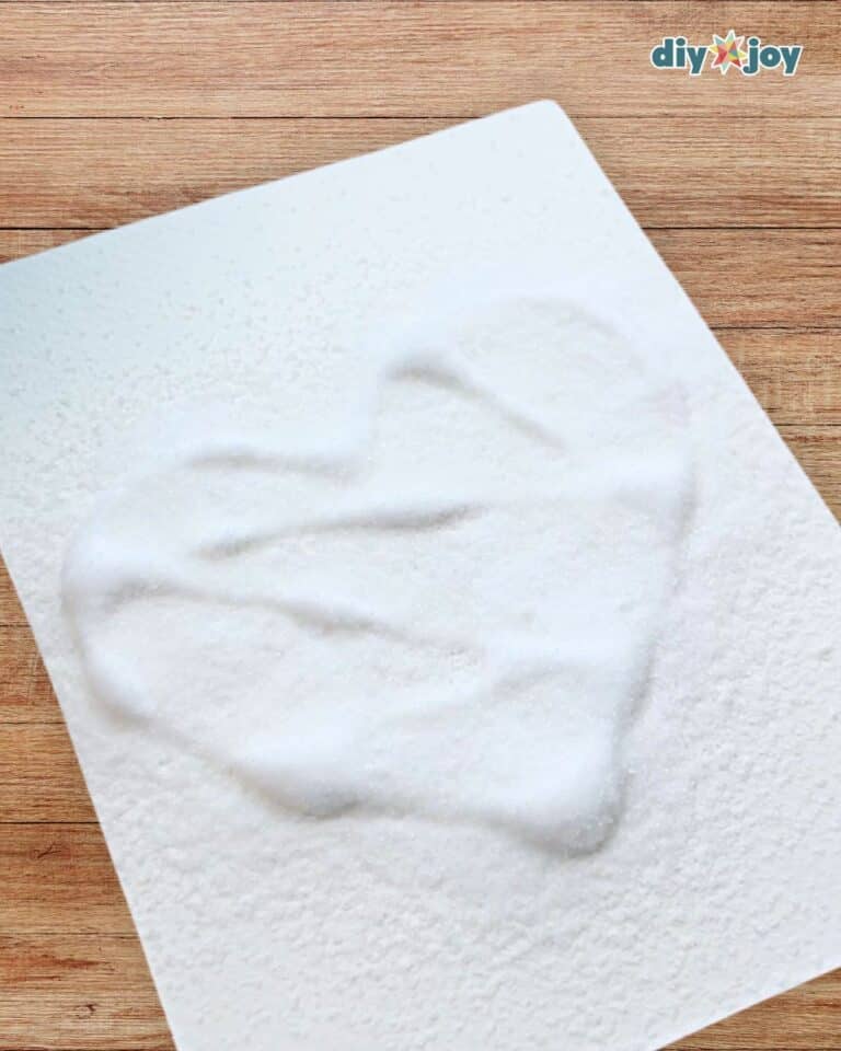 Easy Painting Idea With Salt and Glue - DIY Joy