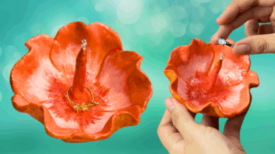 Easy Air-Dry Clay Ring Holder - DIY Joy