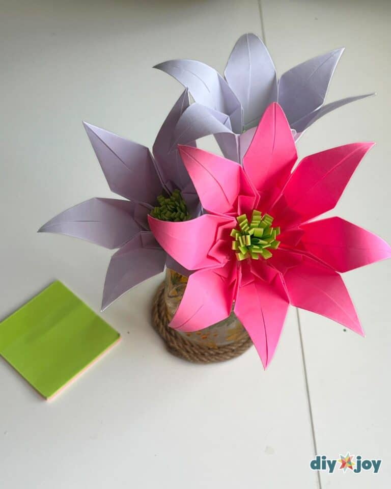 Post-It Notes Paper Flowers - DIY Joy