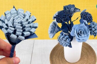 How To Make Denim Roses - DIY Denim Crafts | DIY Joy
