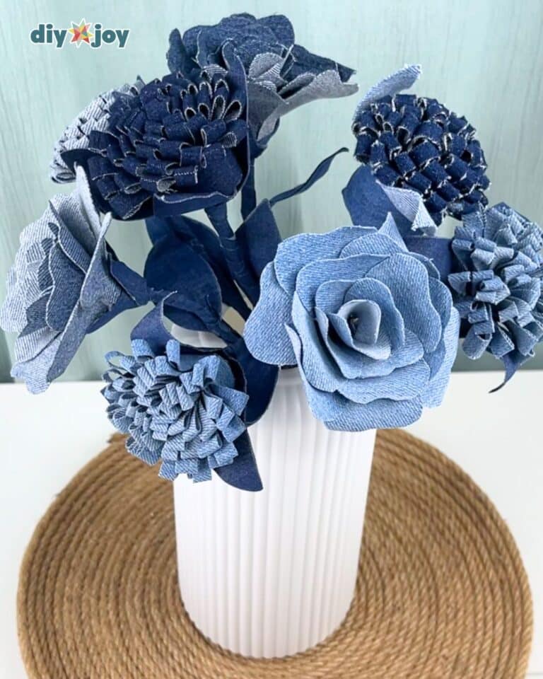 How to Make Denim Flowers - DIY Joy