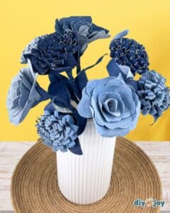 How To Make Denim Roses - DIY Denim Crafts - DIY Joy