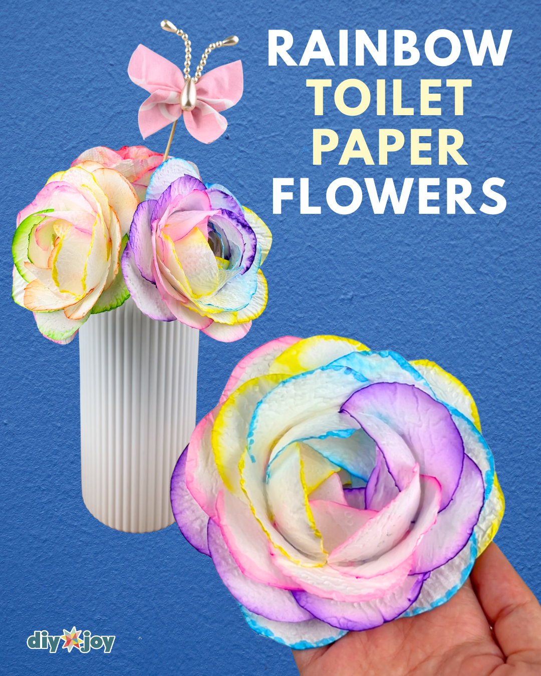 How to Make Toilet Paper Flowers - DIY Joy