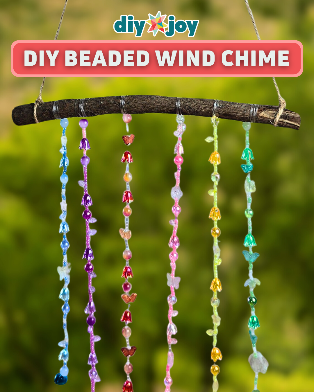 DIY Beaded Wind Chime Tutorial - DIY Joy
