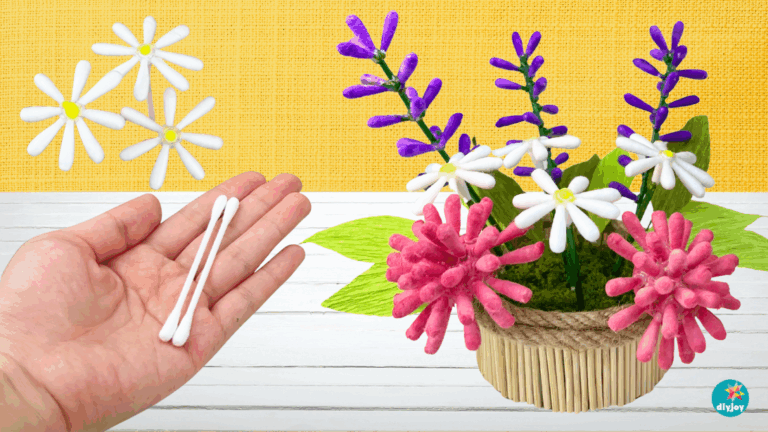 Q-Tip Flower Bouquet - DIY Joy