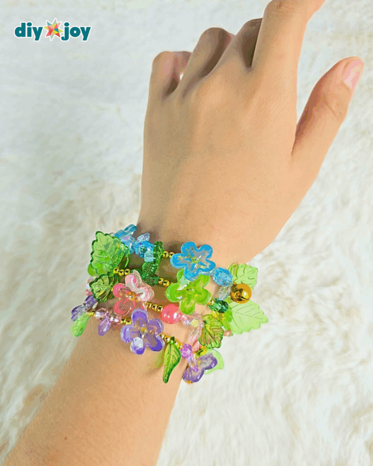 DIY Shrinky Dink Flower Bracelet - DIY Joy