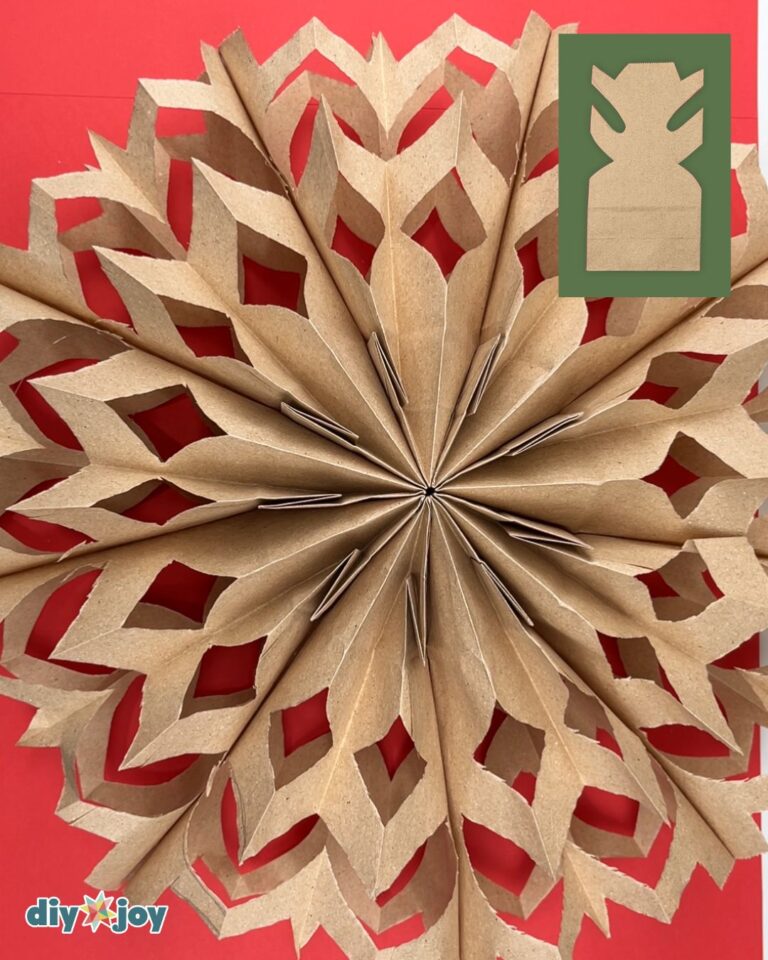 Snowflake Paper Bag DIY: Easy Step-by-Step Guide - DIY Joy