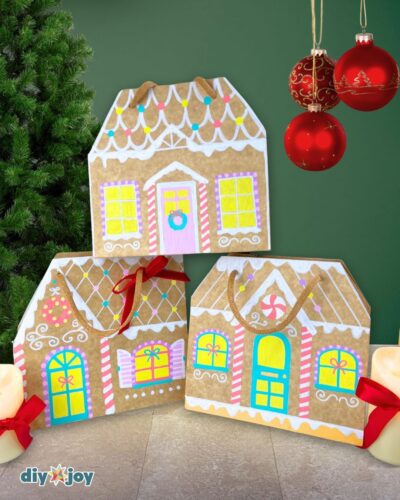 Gingerbread House Paper Bag - DIY Joy