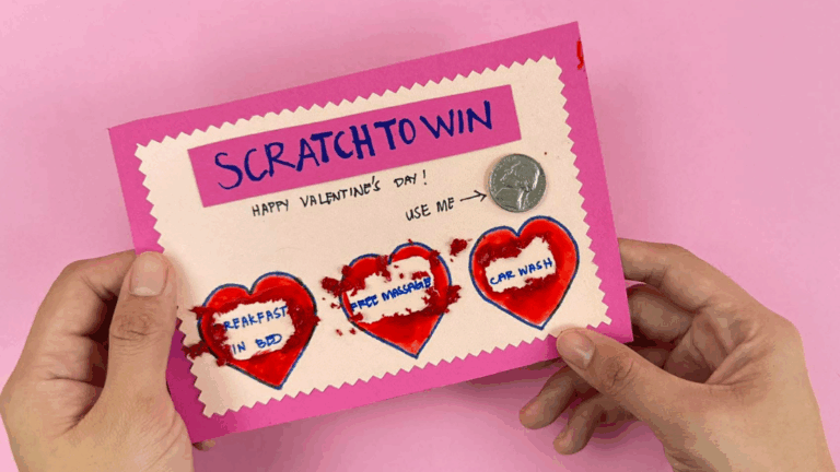 DIY Scratch Card Gift for Valentine's Day - DIY Joy