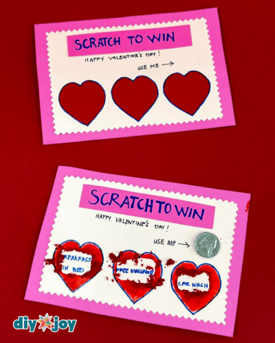 DIY Scratch Card Gift for Valentine's Day - DIY Joy