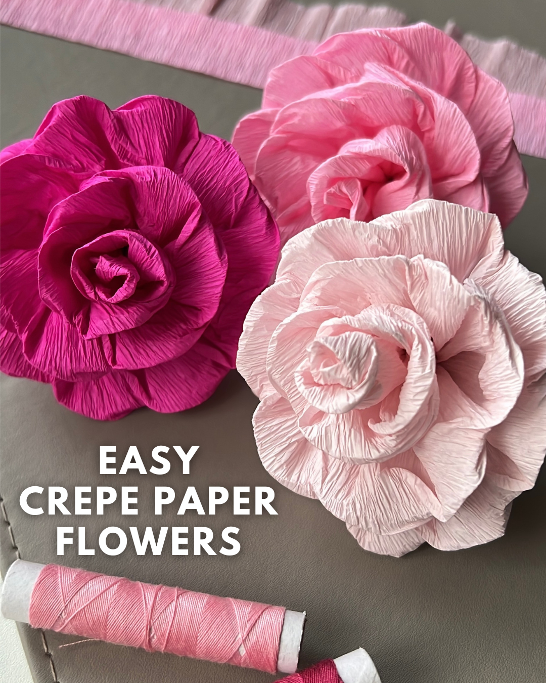Crepe Paper Flowers Tutorial For Beginners - DIY Joy