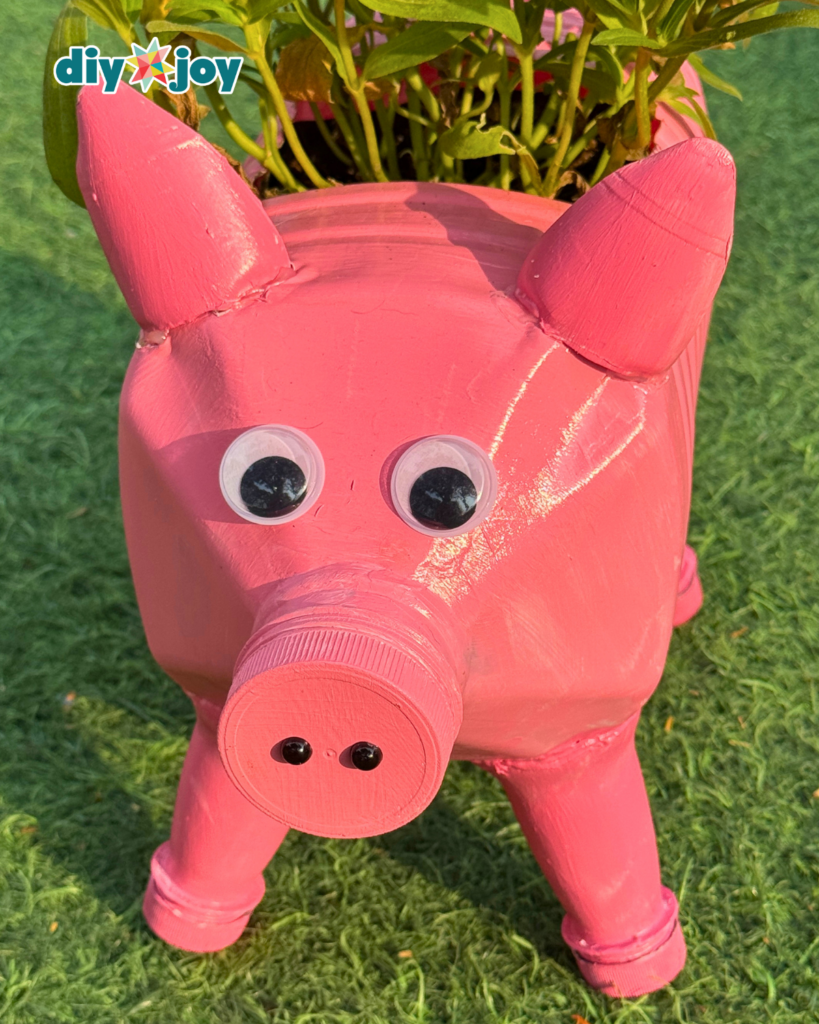 Plastic Bottle Crafts | DIY Pig Planter - DIY Joy